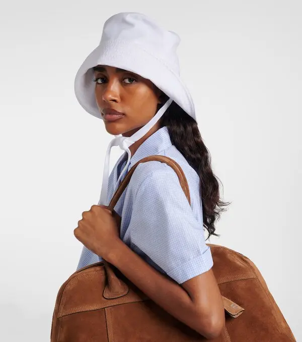Miu Miu Cotton Poplin Bucket Hat