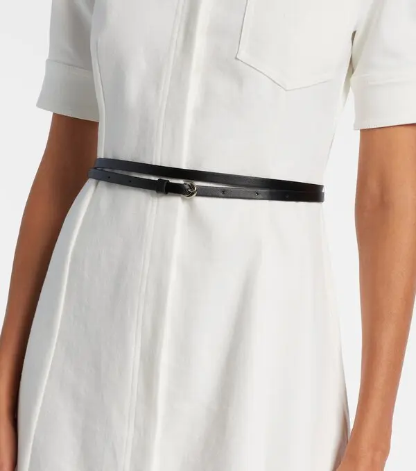 Altuzarra Kiera Denim Shirt Dress - White