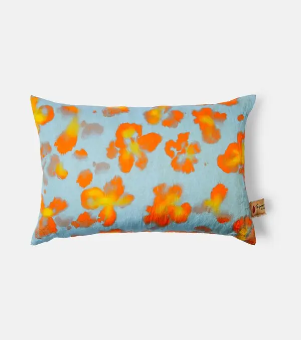 THE HOUSE OF LYRIA Lentisco Floral Cushion - Blue
