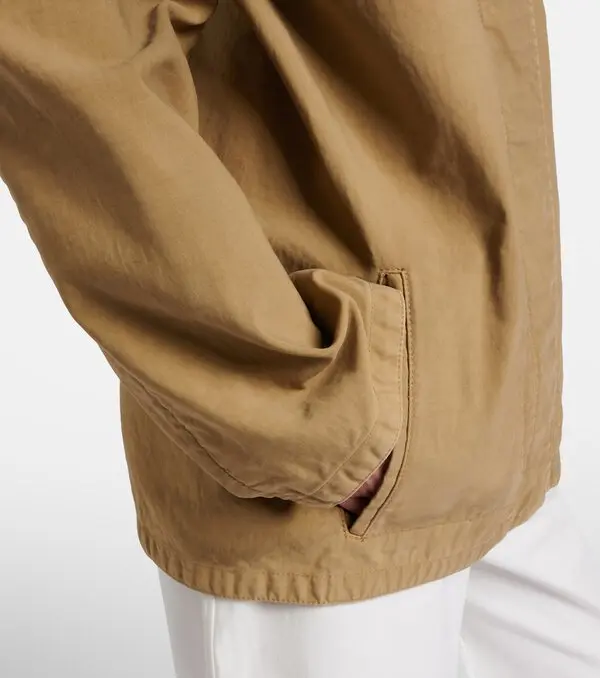 THE ROW Baeza Cotton Jacket - Beige