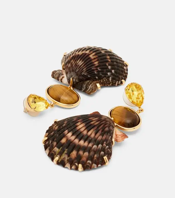 JENNIFER BEHR Augustine Crystal-embellished Drop Earrings
