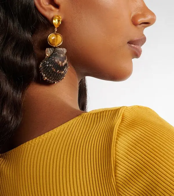 JENNIFER BEHR Augustine Crystal-embellished Drop Earrings
