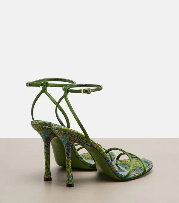 JIMMY CHOO Leo Satin Sandals