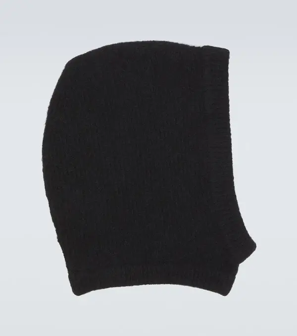 Rick Owens Alpaca And Wool-blend Hood - Black