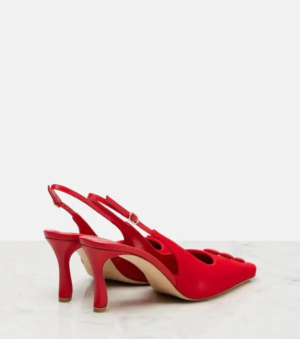 Manolo Blahnik Alexa Suede Slingback Pumps