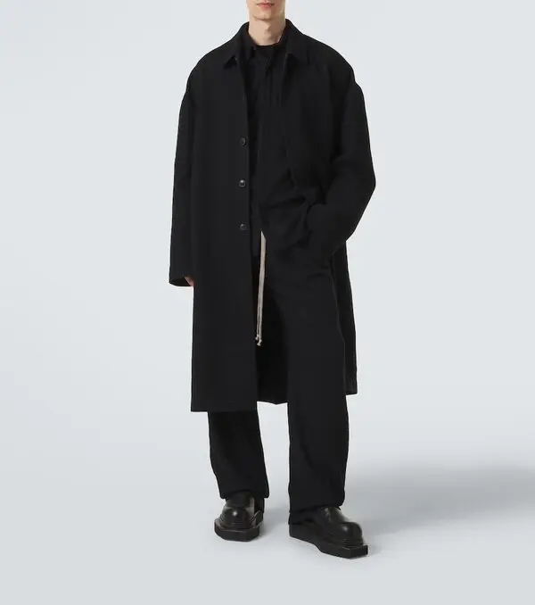 Rick Owens Brad Virgin Wool Coat
