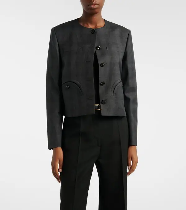 BLAZÉ MILANO Shamo Checked Virgin Wool Jacket