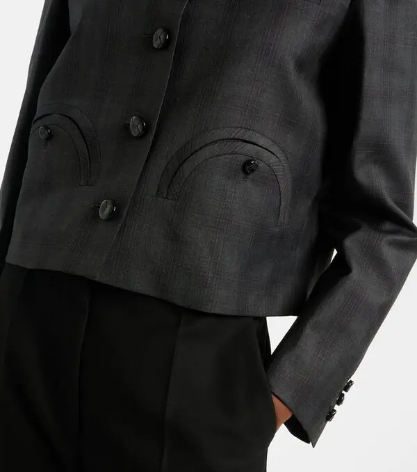 BLAZÉ MILANO Shamo Checked Virgin Wool Jacket