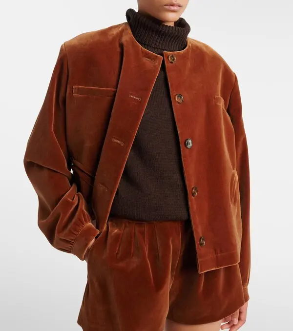 BLAZÉ MILANO Cotton Velvet Jacket