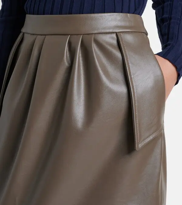 Stella McCartney Draped Pencil Skirt - Brown