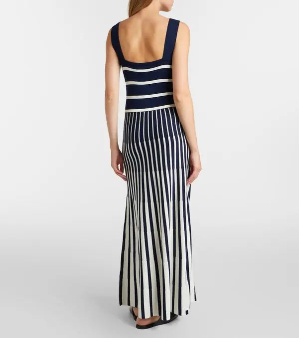 Velvet By Graham & Spencer Aveline Striped Knitted Maxi Dress