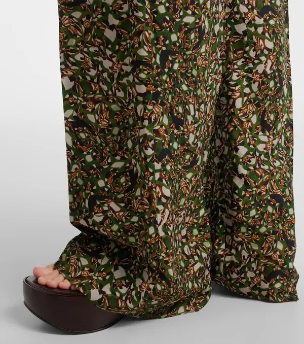 Dries Van Noten Printed Wide-leg Pants