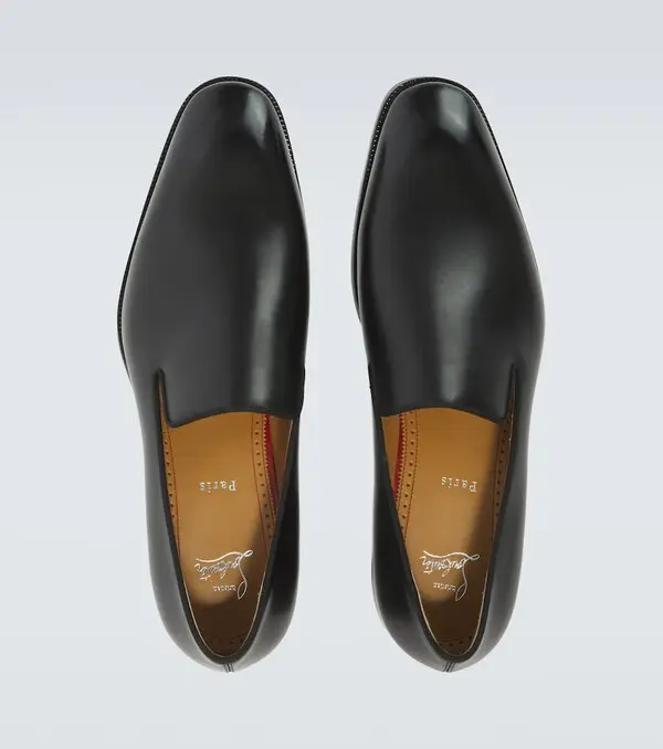 CHRISTIAN LOUBOUTIN Danny Flex Leather Loafers - Black