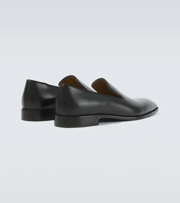 CHRISTIAN LOUBOUTIN Danny Flex Leather Loafers - Black