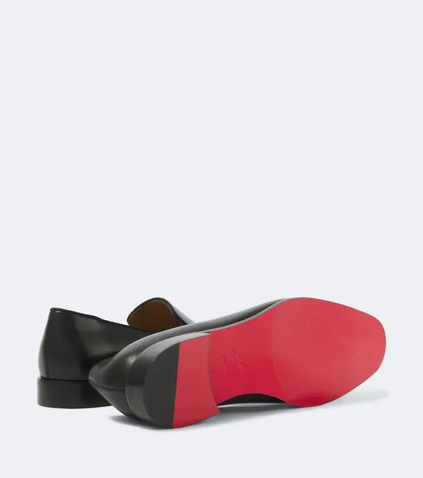CHRISTIAN LOUBOUTIN Danny Flex Leather Loafers - Black