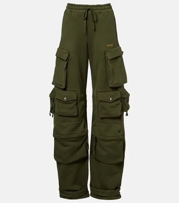 Attico Cotton Jersey Sweatpants - Green