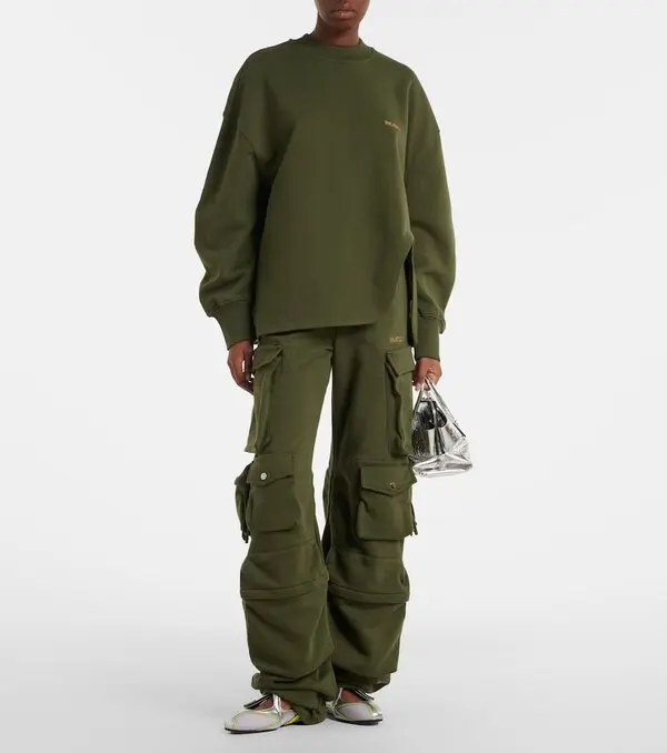 Attico Cotton Jersey Sweatpants - Green