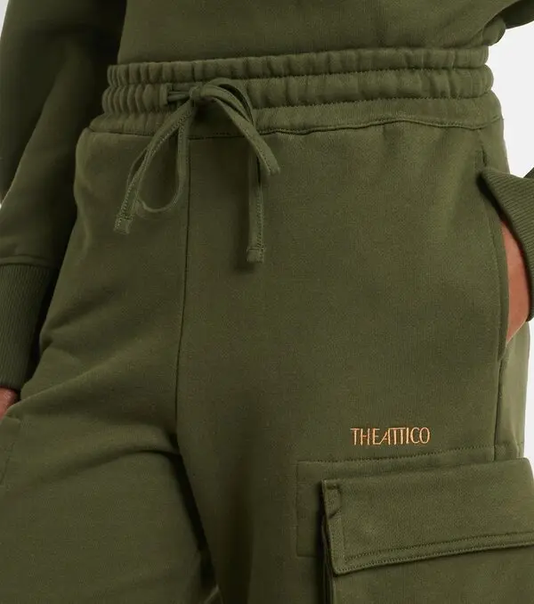 Attico Cotton Jersey Sweatpants - Green