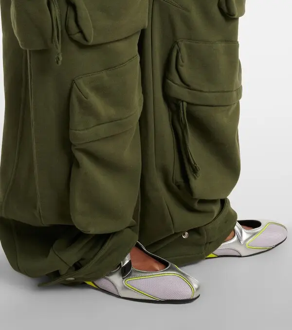 Attico Cotton Jersey Sweatpants - Green