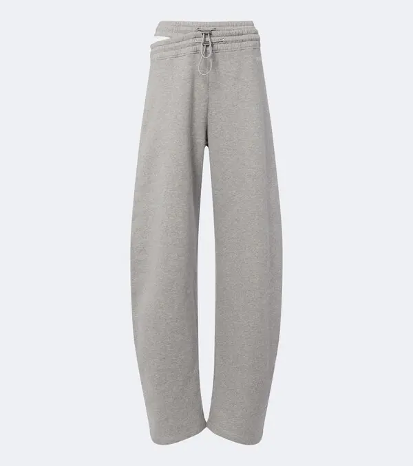 Attico Cotton Jersey Cargo Sweatpants - Grey