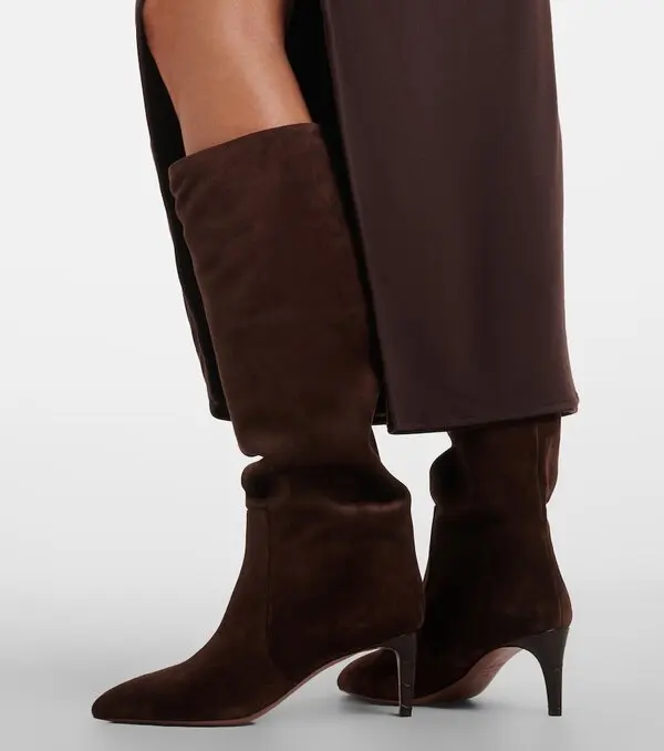 Paris Texas Stiletto Suede Knee-high Boots