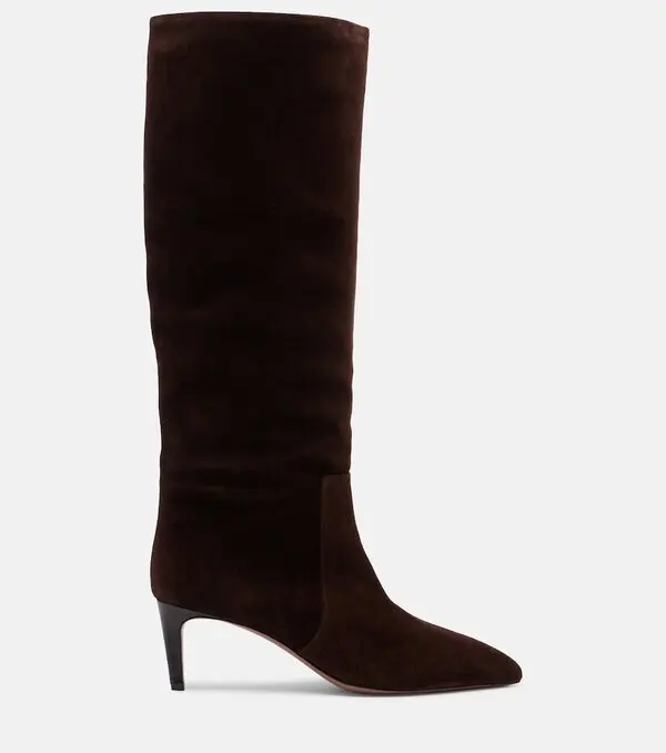 Paris Texas Stiletto Suede Knee-high Boots