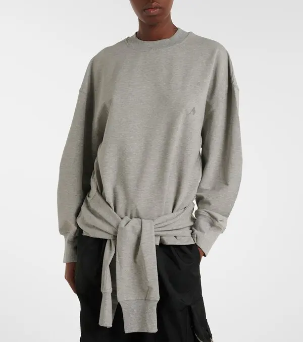 Attico Oversized Draped Sweatshirt