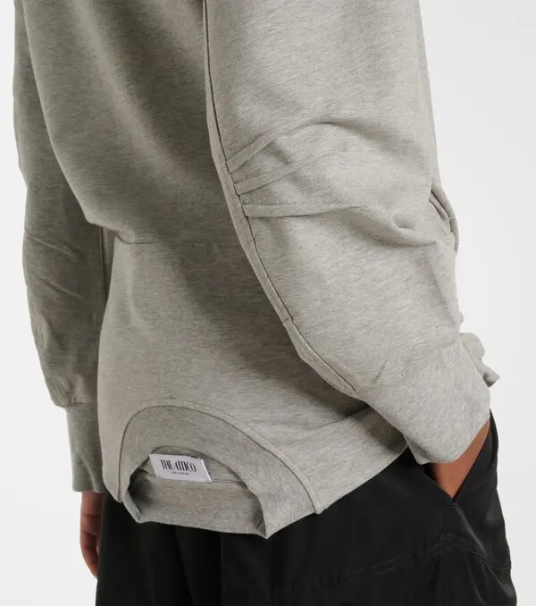Attico Oversized Draped Sweatshirt