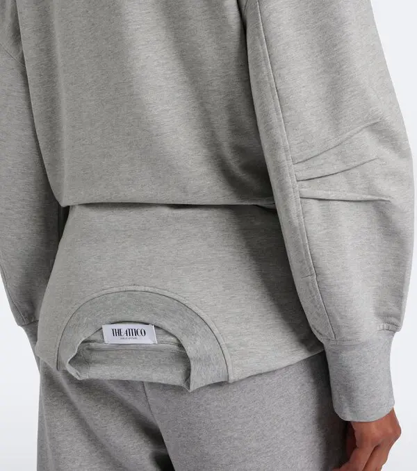 Attico Oversized Draped Sweatshirt