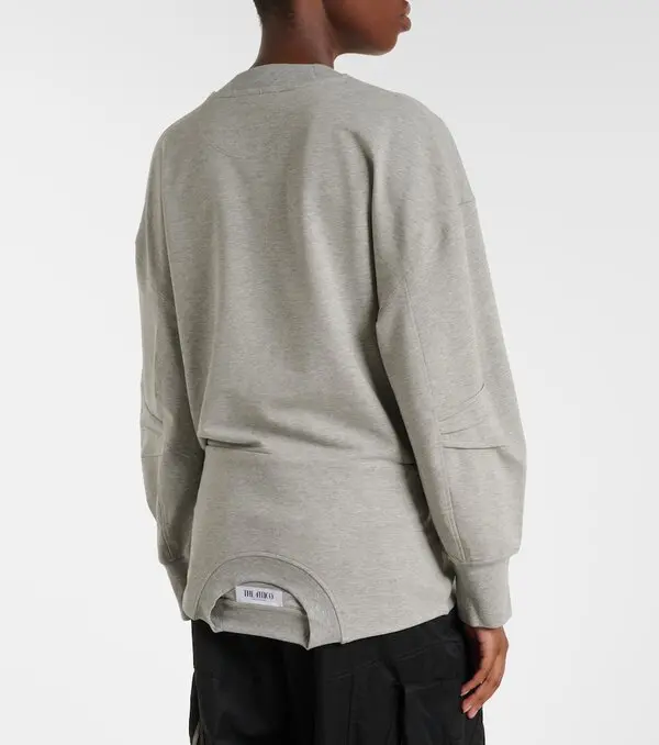 Attico Oversized Draped Sweatshirt