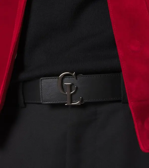 CHRISTIAN LOUBOUTIN Reversible Leather Belt