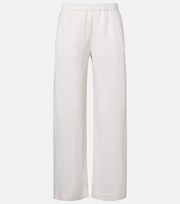 Velvet By Graham & Spencer Linen Pants - White