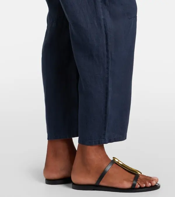 Velvet By Graham & Spencer Taylor Linen Wide-leg Pants