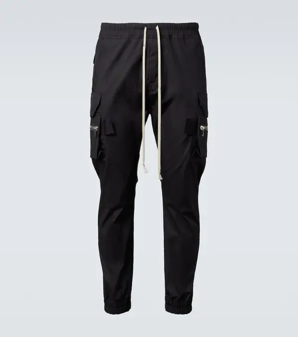 Rick Owens Mastodon Cotton-blend Poplin Cargo Pants