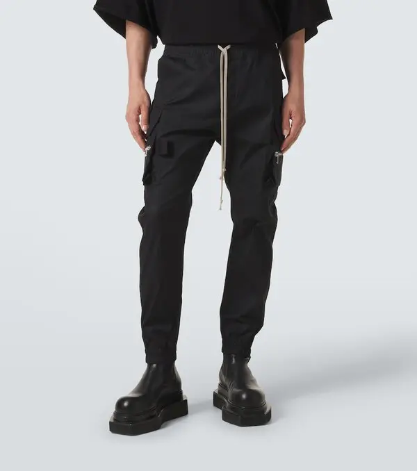 Rick Owens Mastodon Cotton-blend Poplin Cargo Pants