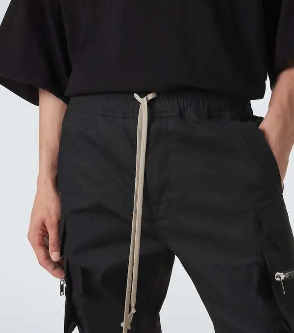 Rick Owens Mastodon Cotton-blend Poplin Cargo Pants