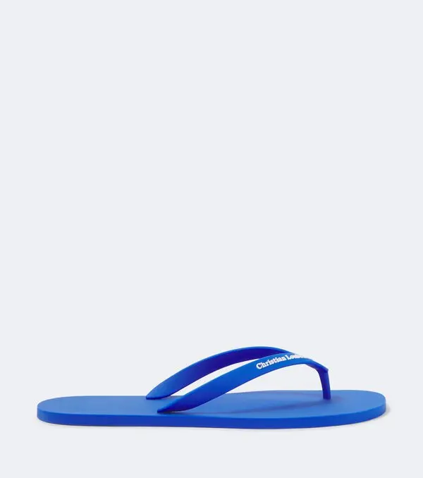 CHRISTIAN LOUBOUTIN Logo Thong Sandals - Blue