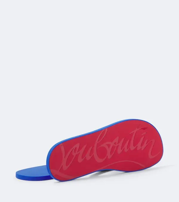 CHRISTIAN LOUBOUTIN Logo Thong Sandals - Blue