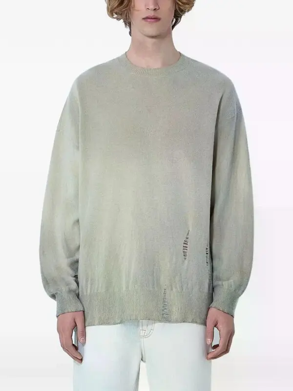 Our Legacy Slant Knit Distressed Sweater