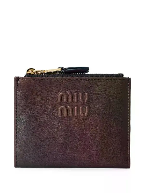 Miu Miu Small Leather Wallet - Brown