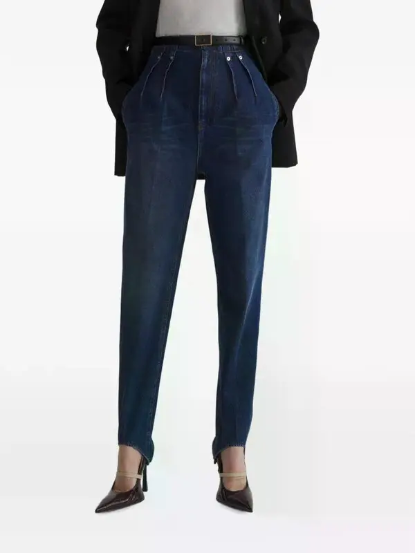 MUGLER High Waist Denim Pants