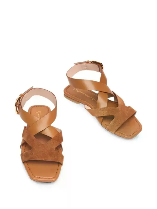 STUART WEITZMAN Sai Square-toe Sandals
