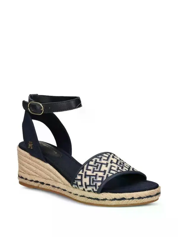 Tommy Hilfiger Monogram Wedge Sandals