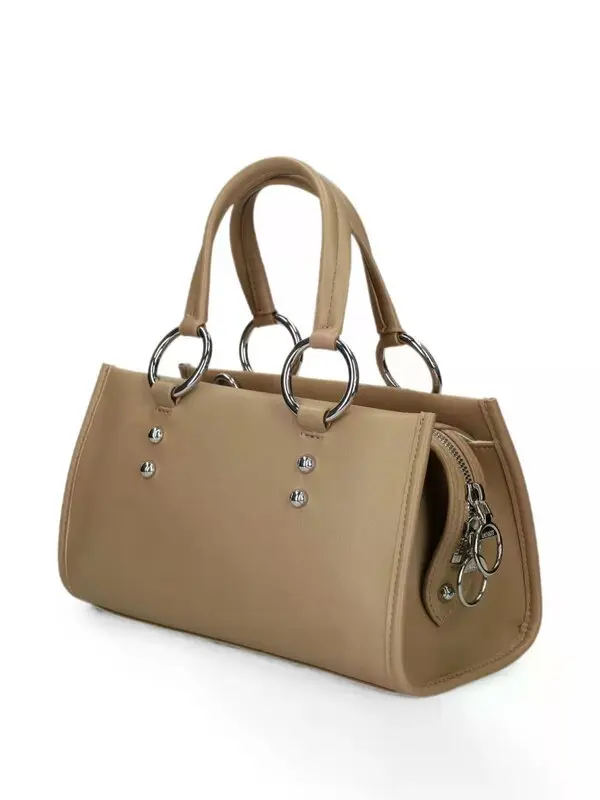Lacoste Celys Tote Bag With Ring Detail - Neutrals