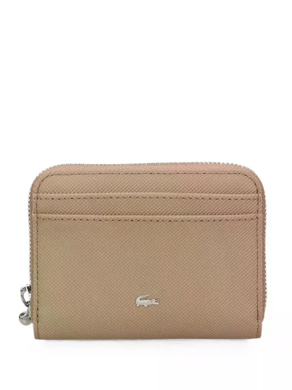 Lacoste Daily City Logo-plaque Zip-around Wallet - Neutrals