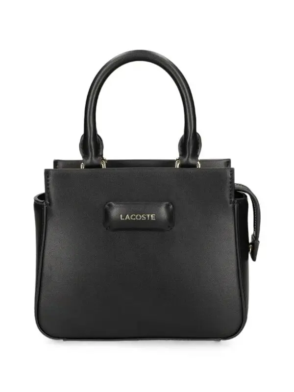 Lacoste Logo-plaque Tote Bag - Black