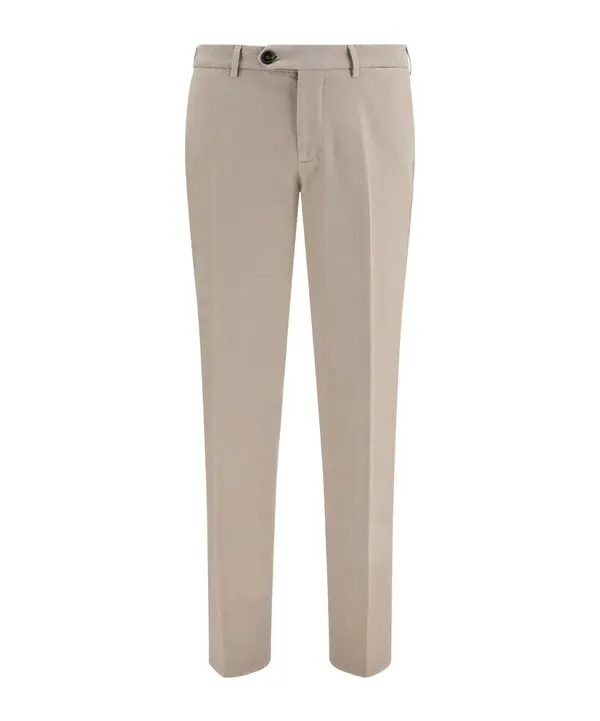 Brunello Cucinelli Tailored Cotton Trousers - Light Brown