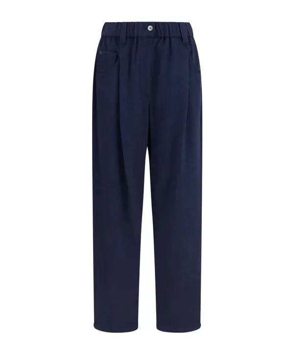 Brunello Cucinelli Stretch-wool Tailored Trousers