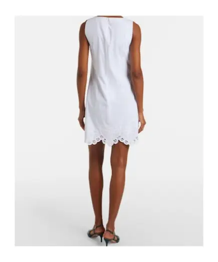 Veronica Beard Shanice Embroidered Cotton Minidress
