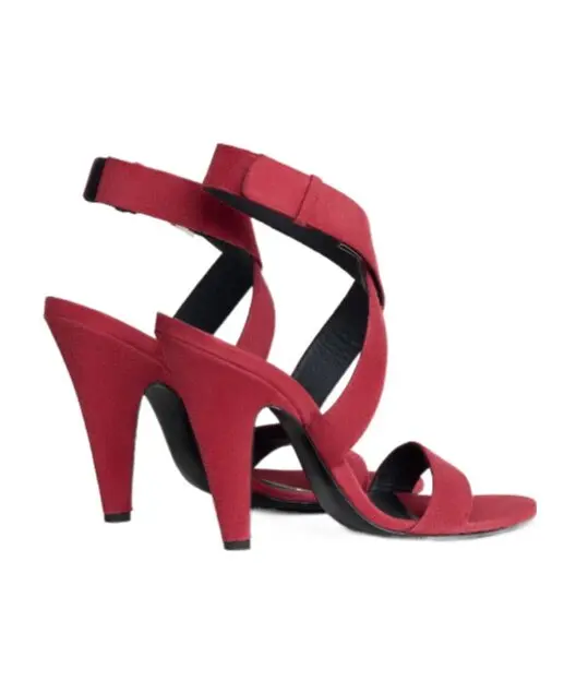 Alaïa Suede Cone Heel Sandals